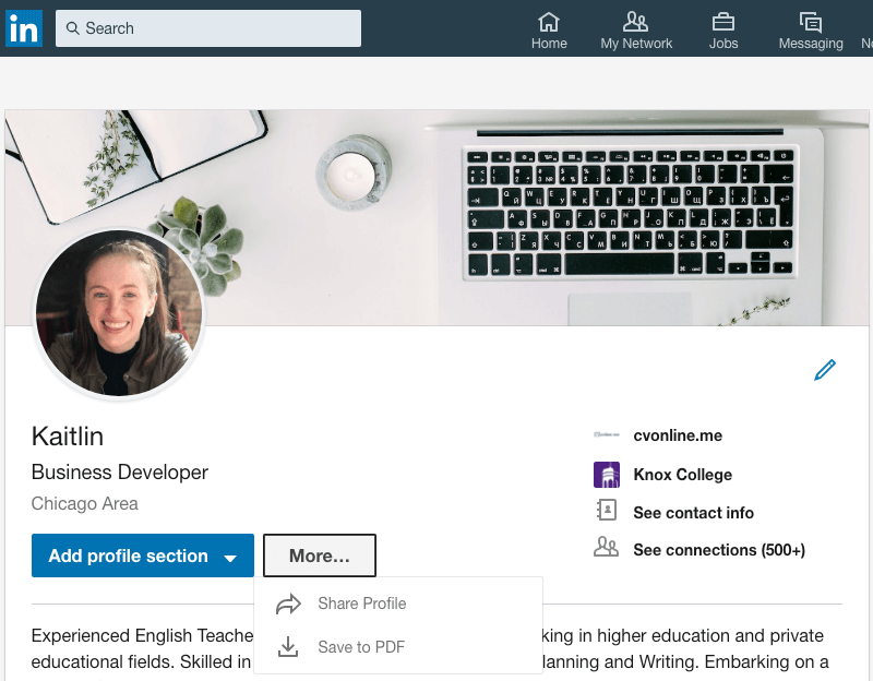 Download Resume From LinkedIn Get Linkedin s PDF Version